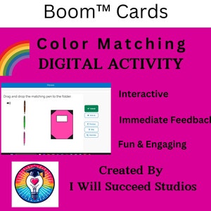 Matching Colors Digital Activity Boom™ Cards - Etsy