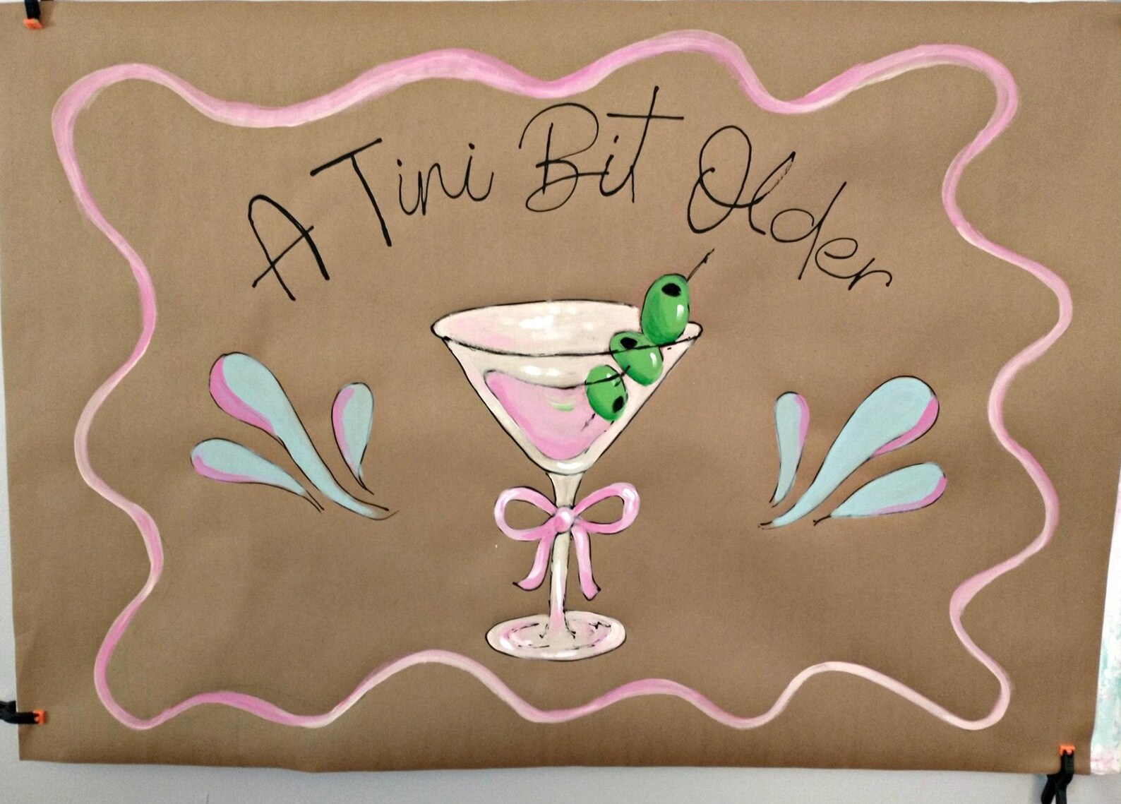 Custom Hand Painted Banner – Personalized 2x5 Party Backdrop, Birthday ...