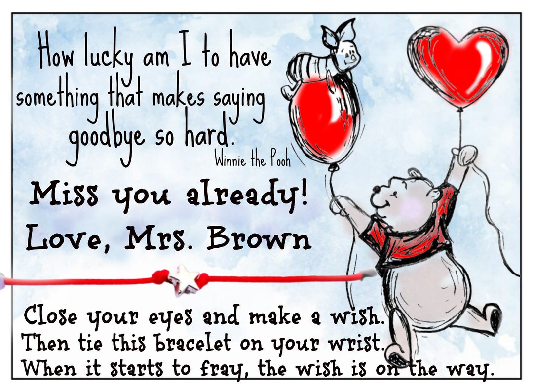 Classroom Favor, Moving Saying Goodbye, Personalized Miss You, Moving ...
