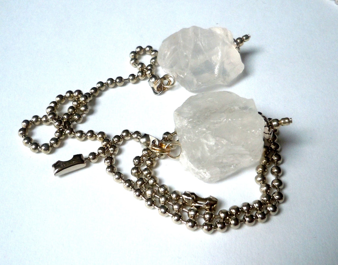Quartz Crystal Unique Lighting Fan Pull Chakra Reiki Boho Yoga - Etsy