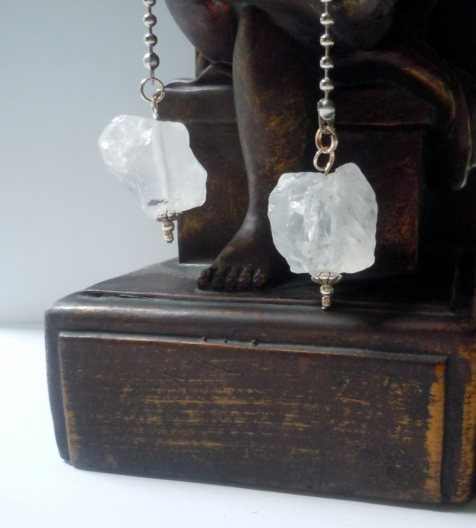 Quartz Crystal Unique Lighting Fan Pull Chakra Reiki Boho Yoga - Etsy