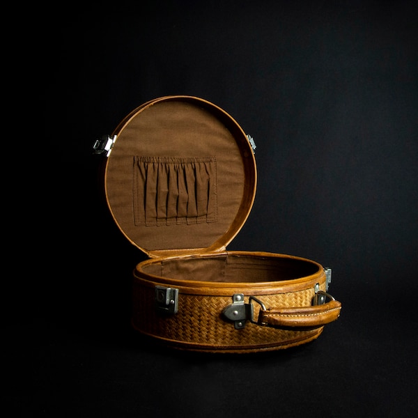 Round Suitcase - Etsy