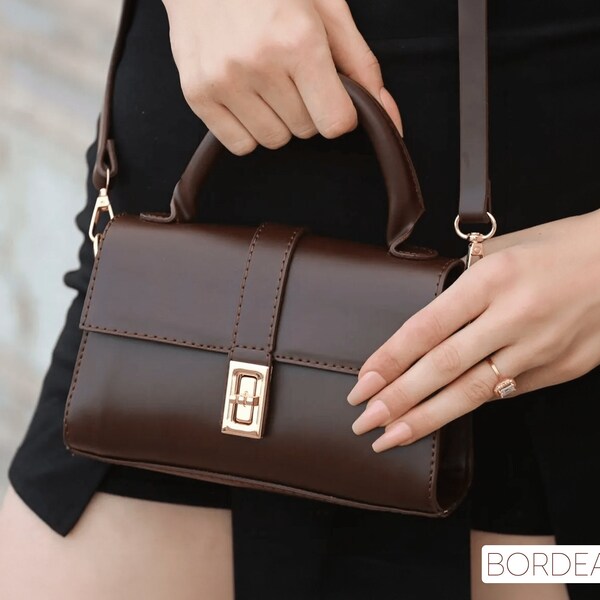 Dark Brown Purse - Etsy