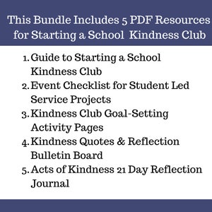 Kindness Club School & Classroom Bundle Service Project Guides - Etsy