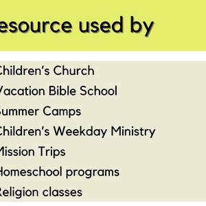 Children's Church Vacation Bible School Lesson Printable Worksheets ...