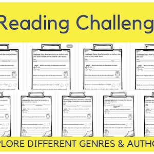Printable Summer Reading Challenge for Kids With Nine Week Reading Log ...