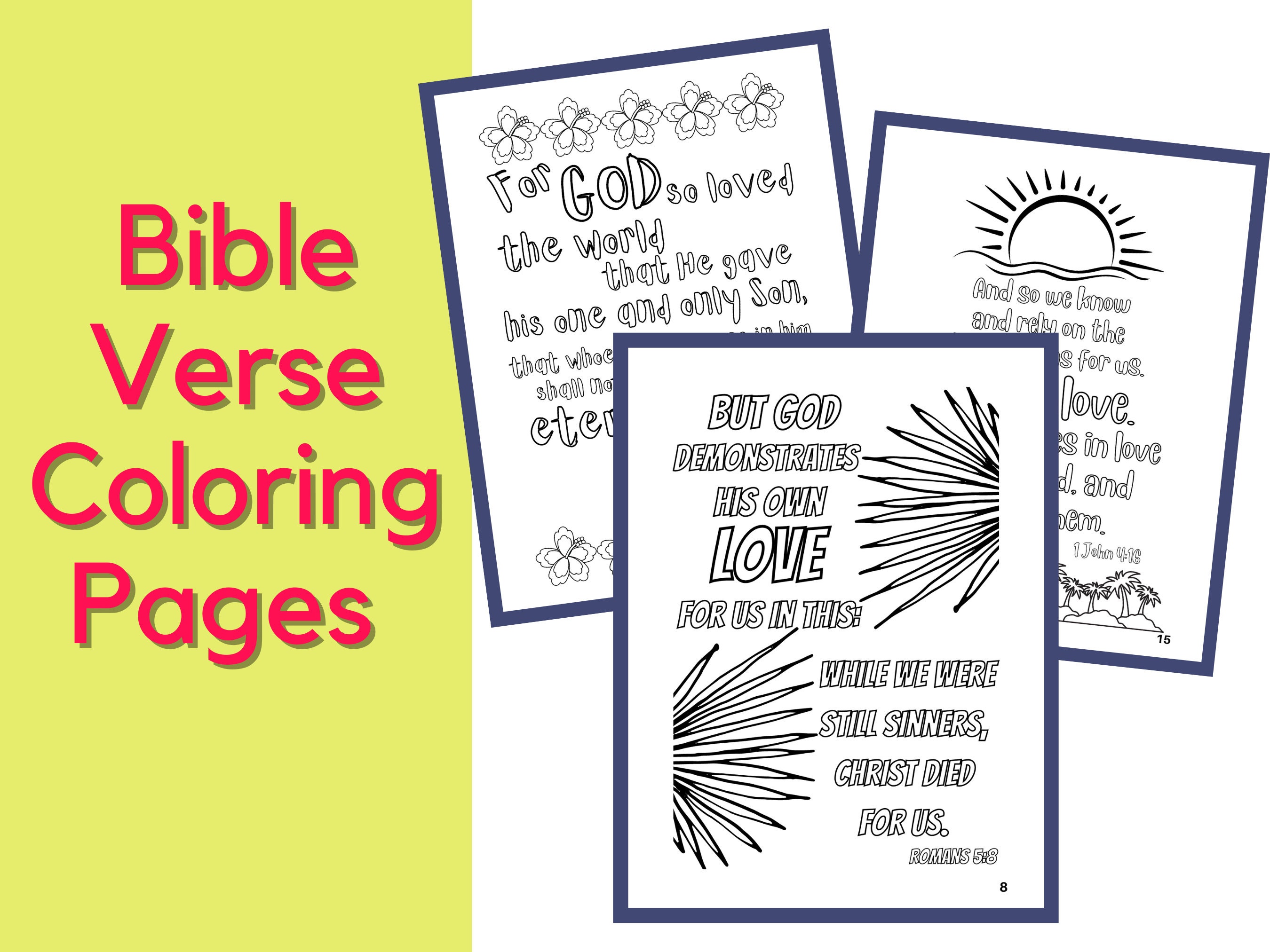 Children's Church Vacation Bible School Lesson Printable Worksheets ...