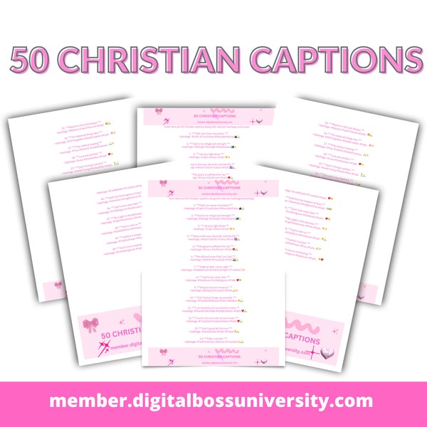 Christian Post and Captions - Etsy