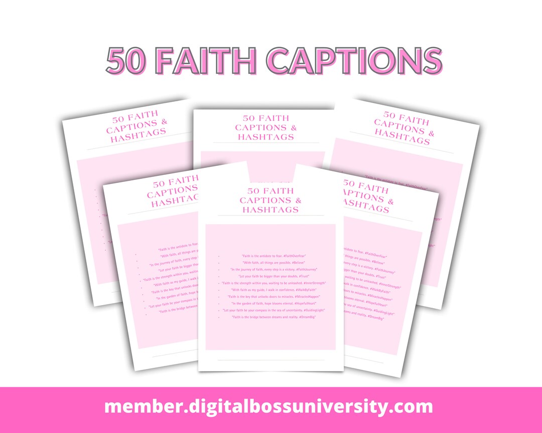 50 Faith Captions and Hashtags for Social Media Level up Your Posts ...