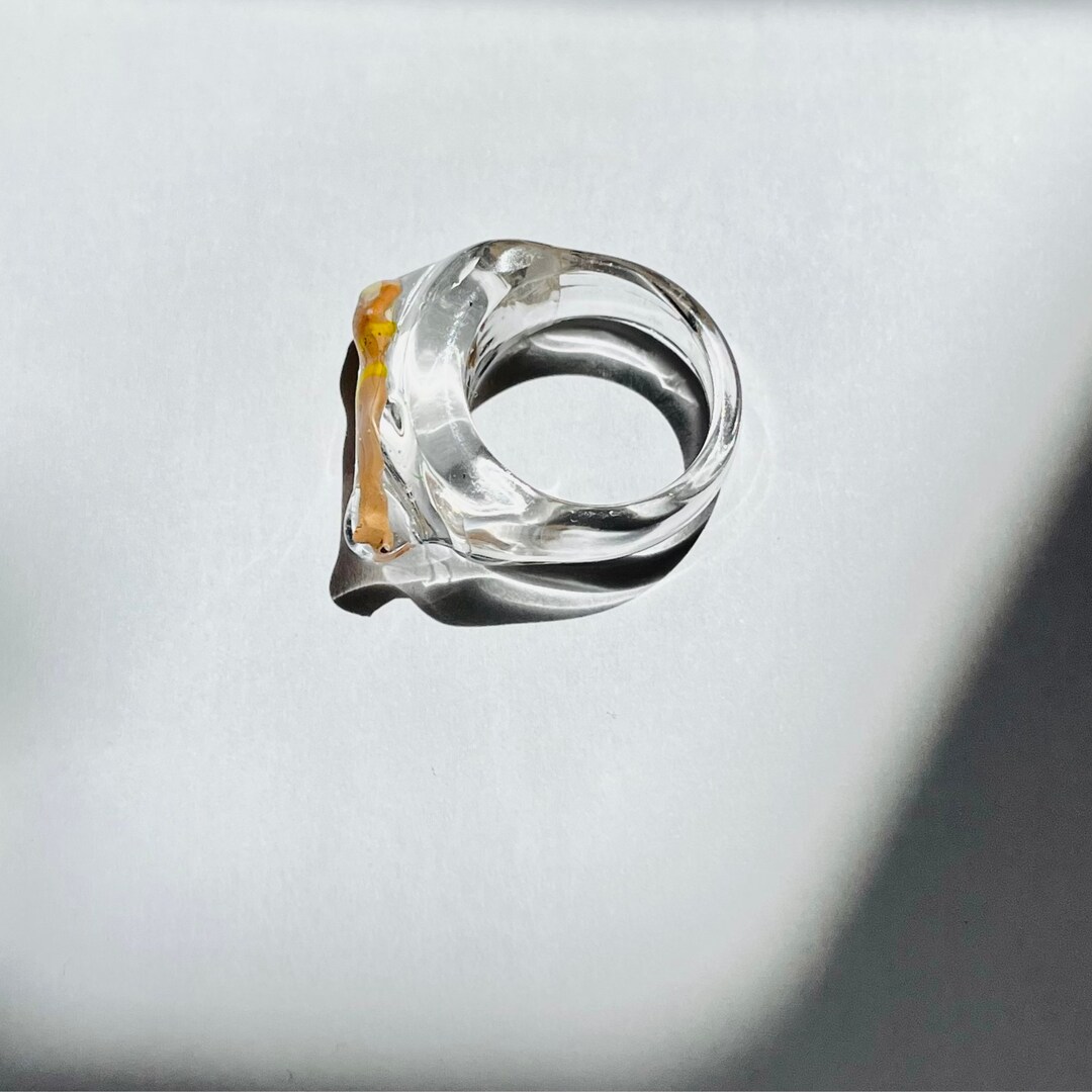 Resin Ring for Women.original Design Ring.handmade Ring.miniature Ring ...