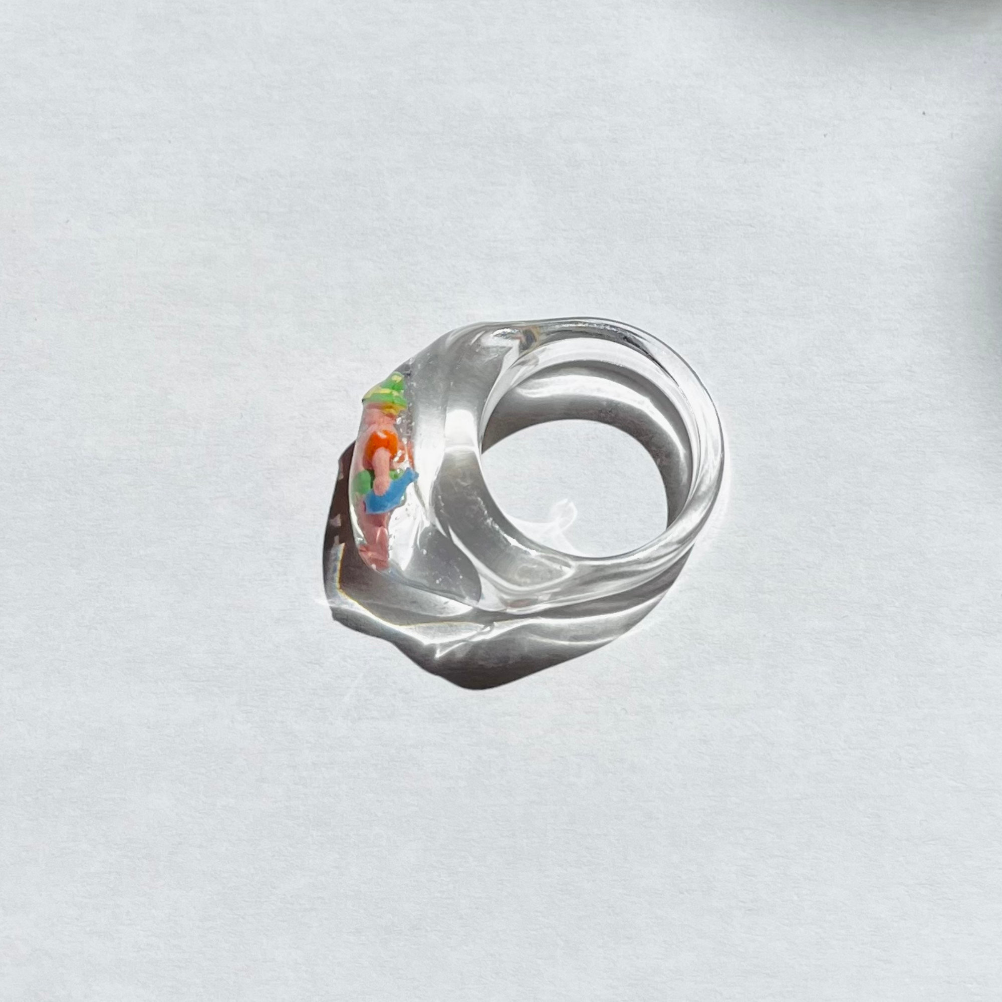 Resin Ring for Women.original Design Ring.handmade Ring. Miniature Ring ...