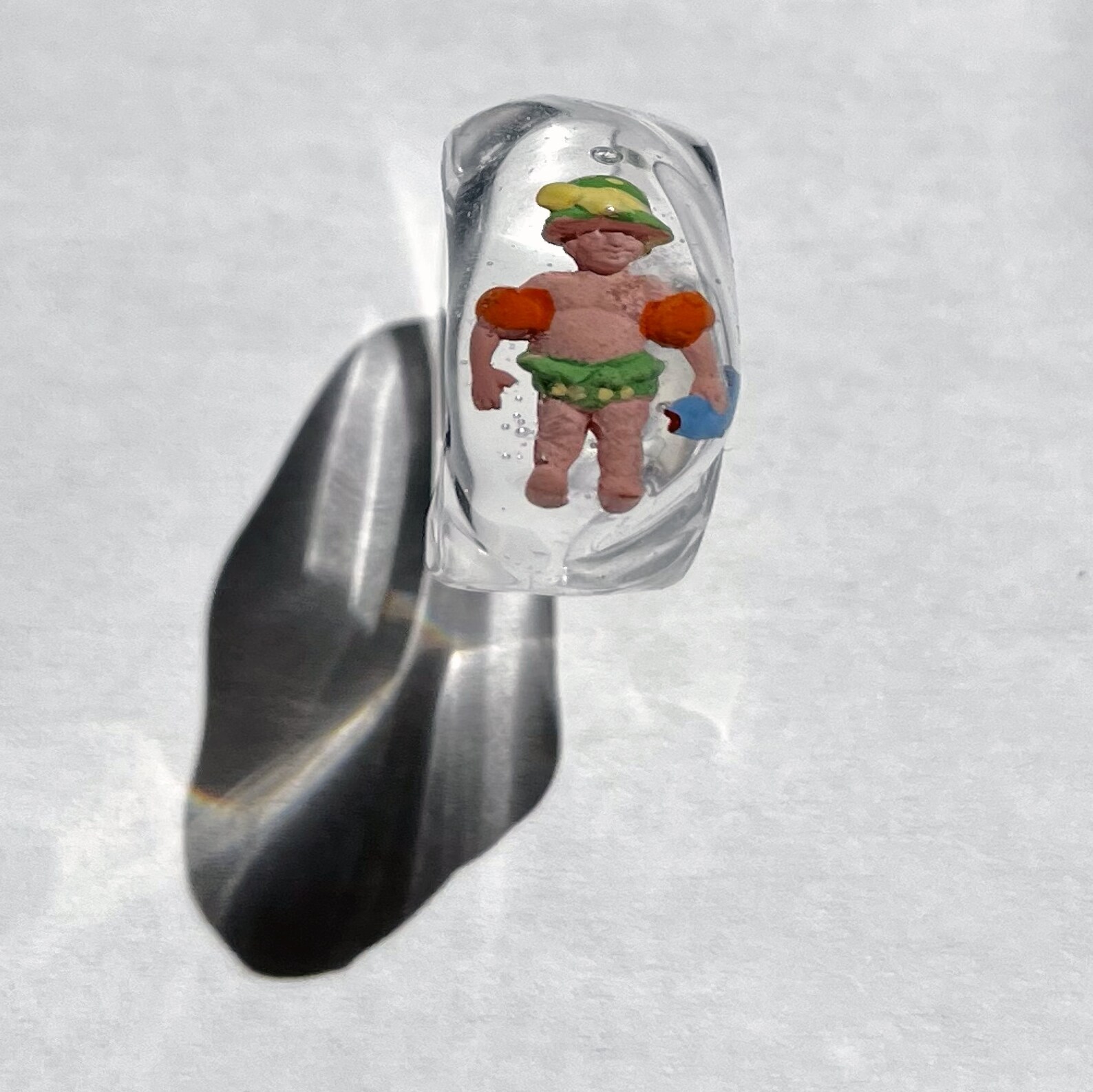 Resin Ring for Women.original Design Ring.handmade Ring. Miniature Ring ...