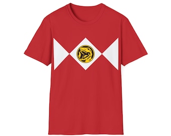 Red Power Ranger MMPR Tee, Unisex T-shirt, Mighty Morphin Power Rangers ...