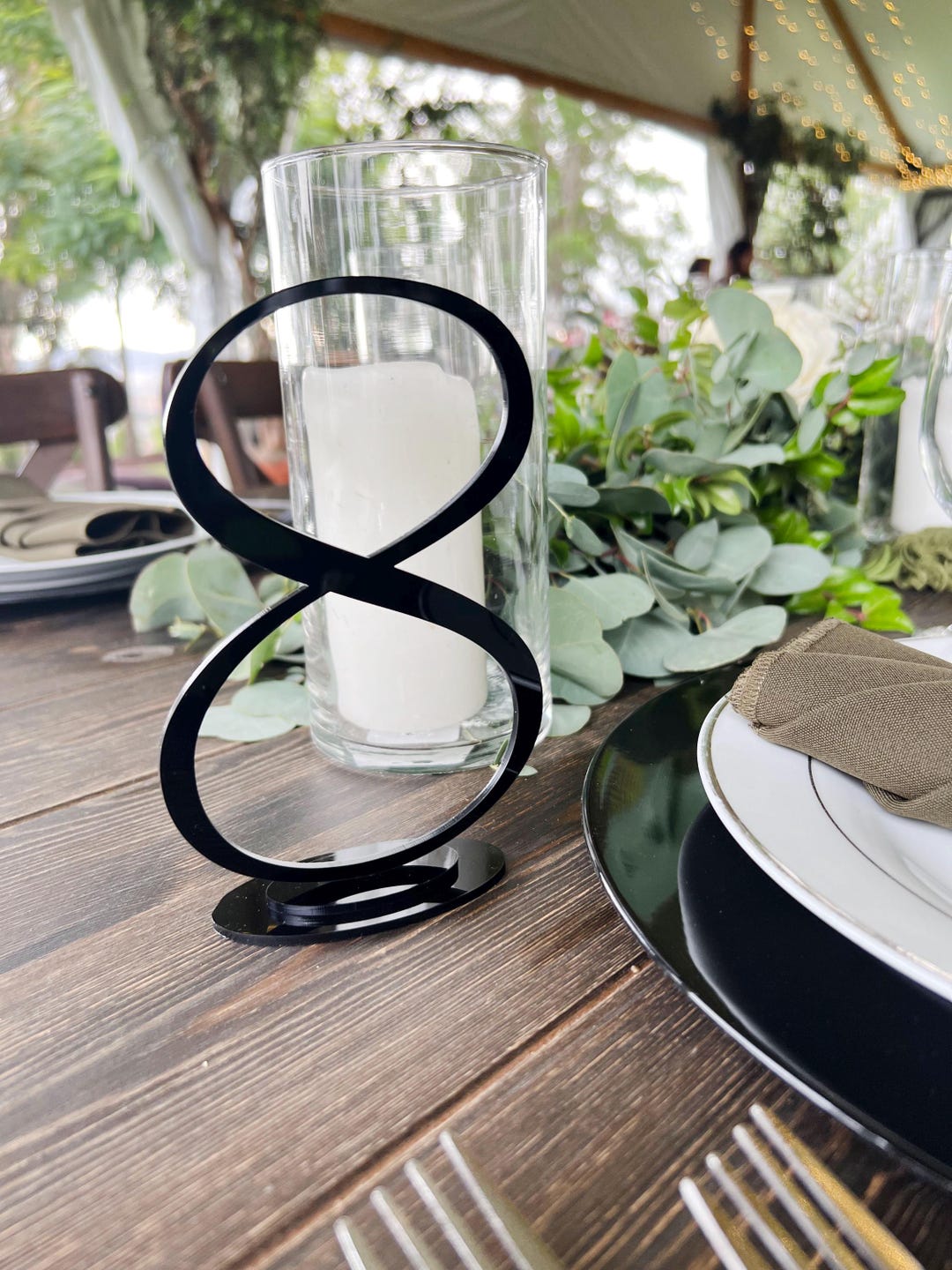 Acrylic Wedding Table Number Signs | Wedding Decor | Elegant Table ...