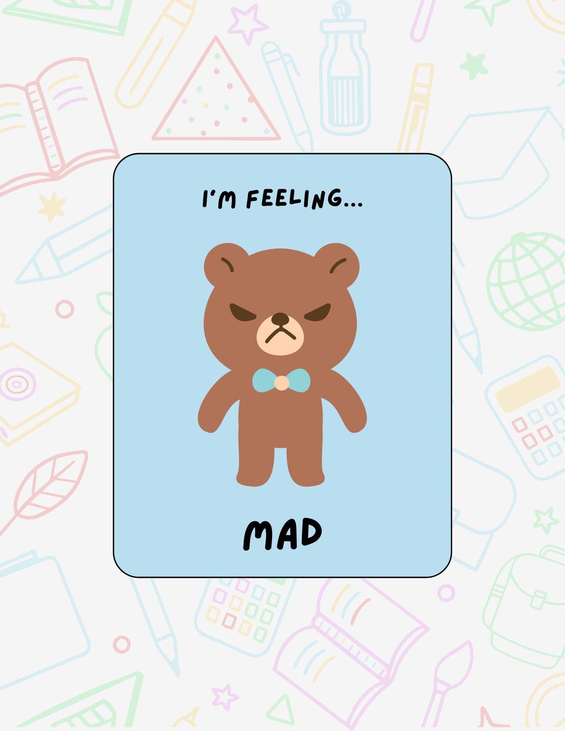 I'm Feeling... Cards for Children - Etsy