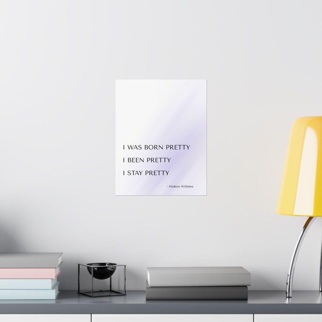 Hudson Williams' Quote Vertical Poster - Purple - Etsy