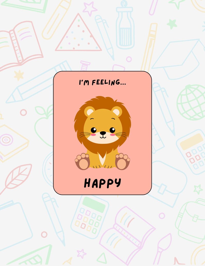I'm Feeling... Cards for Children - Etsy