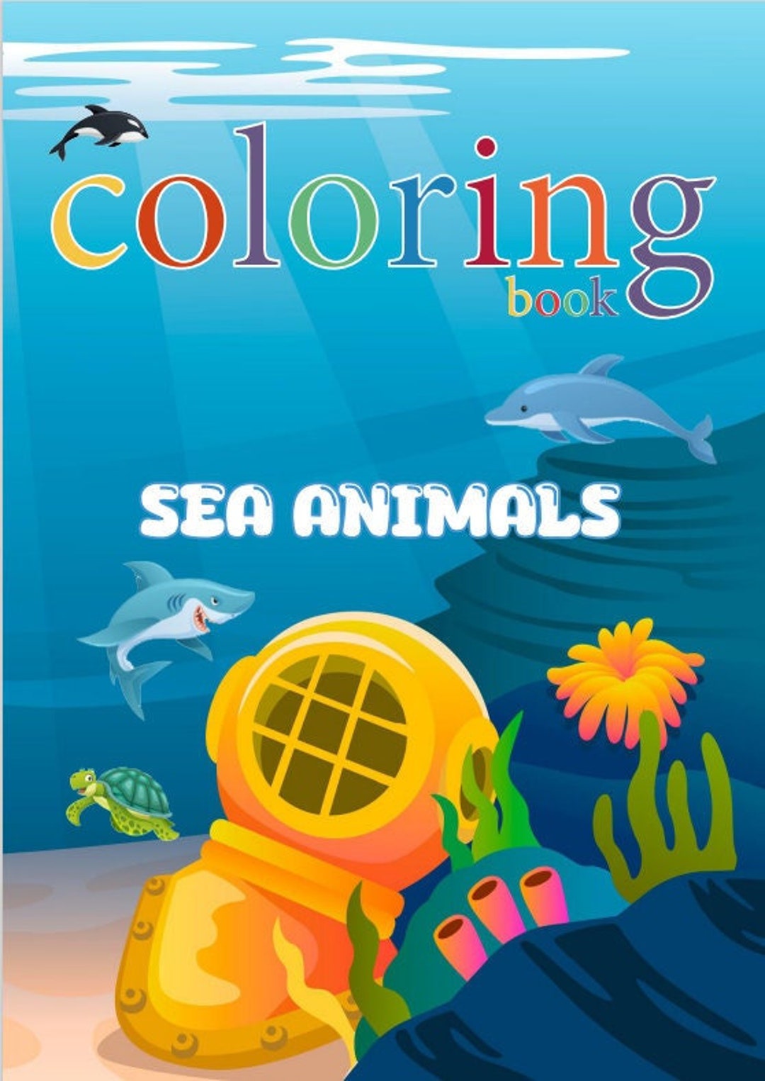 Color Booking, Printable Colouring Sheets, Instant Download, Sea ...