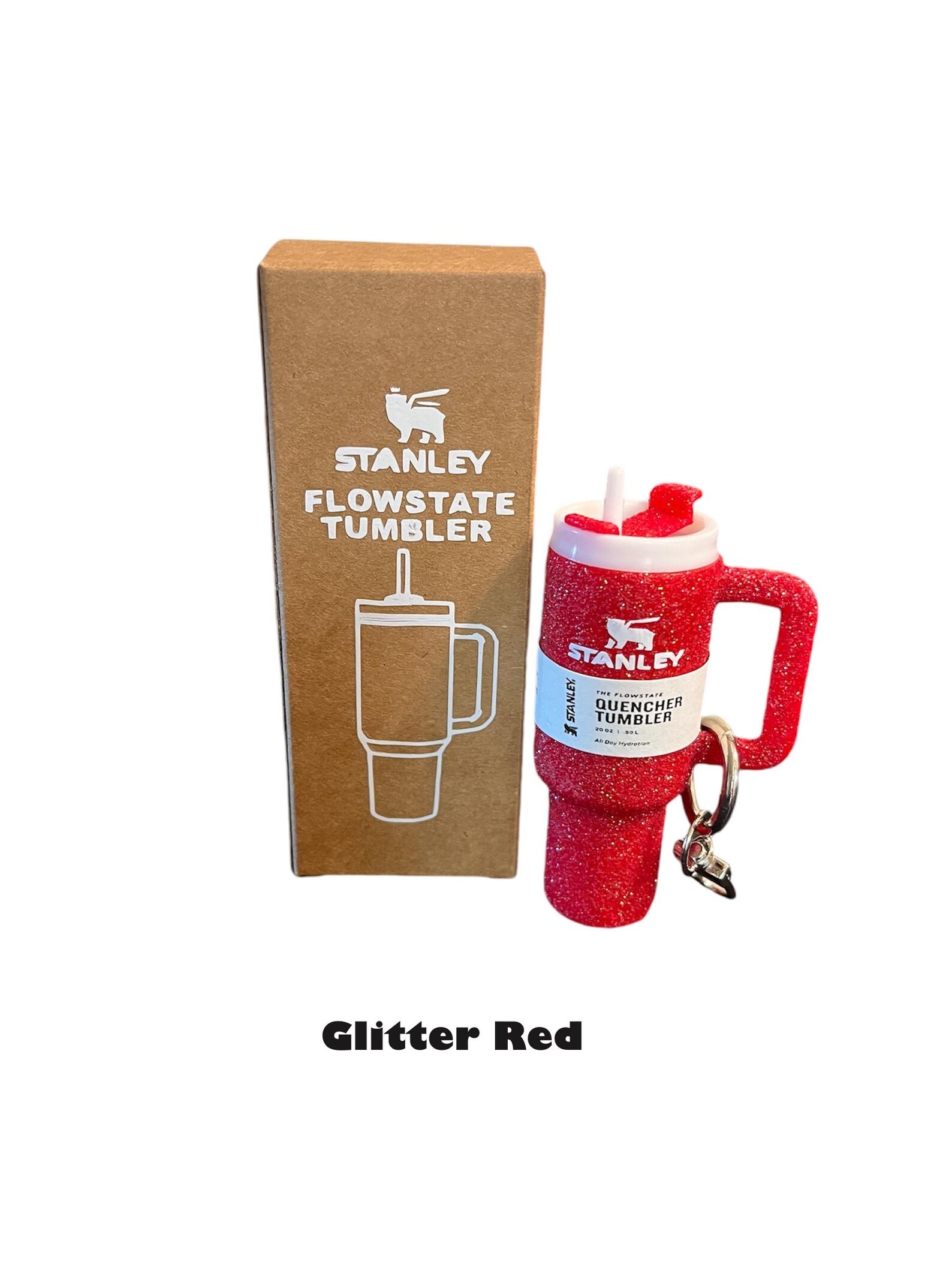 Stanley Tumbler Cup Mini Keychain With Box and Label Handmade Ornaments ...