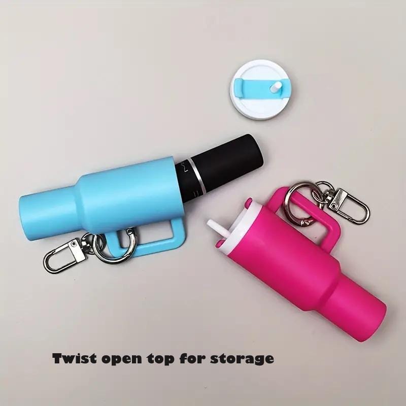 Stanley Tumbler Cup Mini Keychain With Box and Label Handmade Ornaments ...