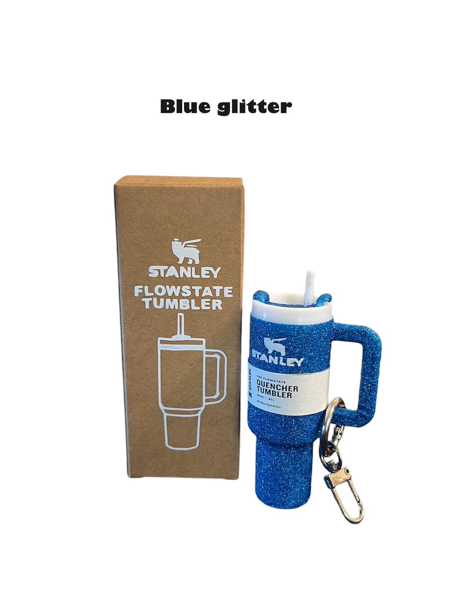Stanley Tumbler Cup Mini Keychain With Box and Label Handmade Ornaments ...