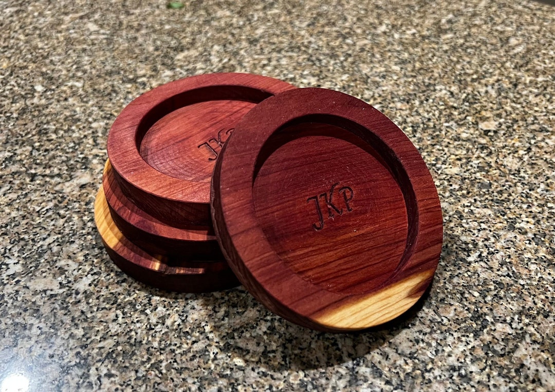 Western Red Cedar Drink Coasters - Etsy