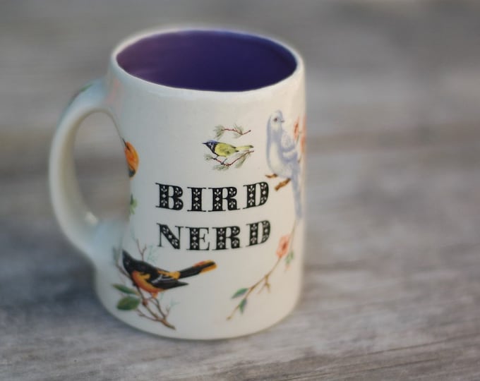 Ceramic Bird Nerd Mug - Etsy