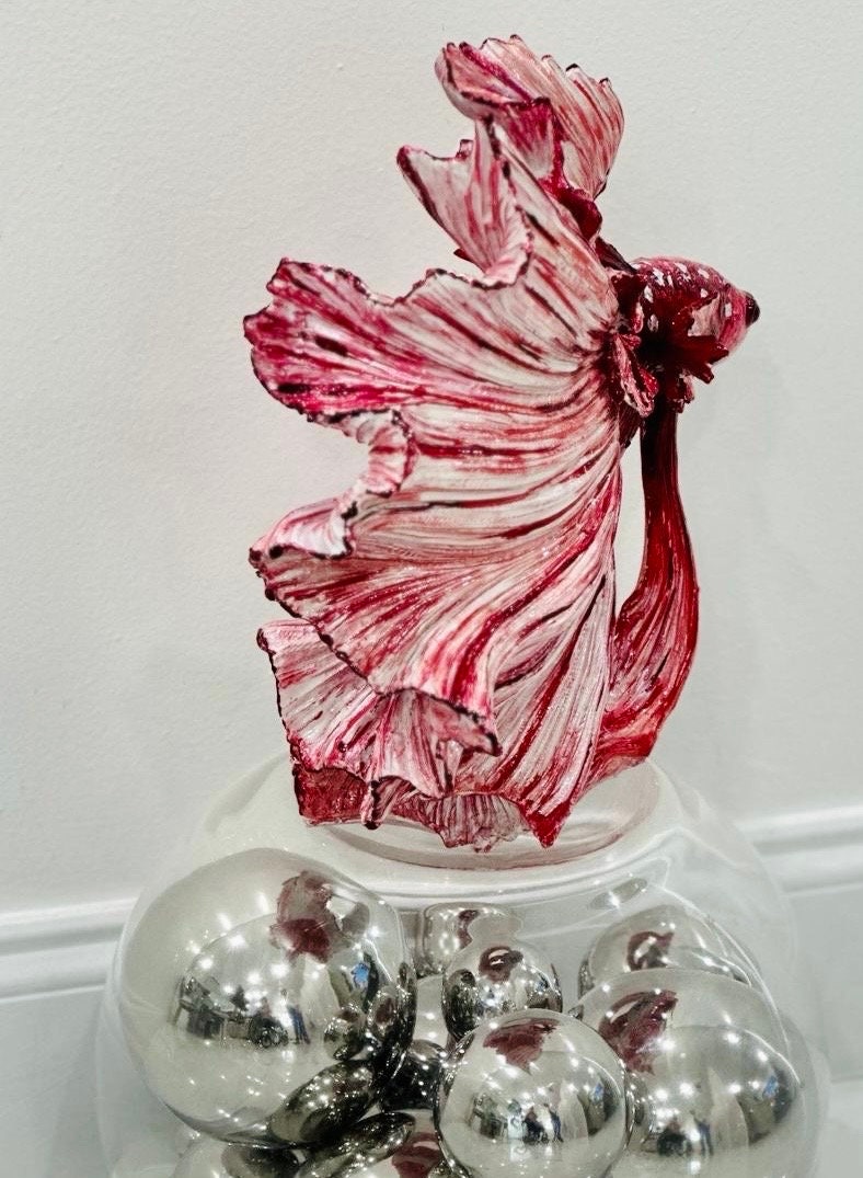 Custom Beta Fish Epoxy Sculpture, Hand Painted, Personalized Gift. You ...