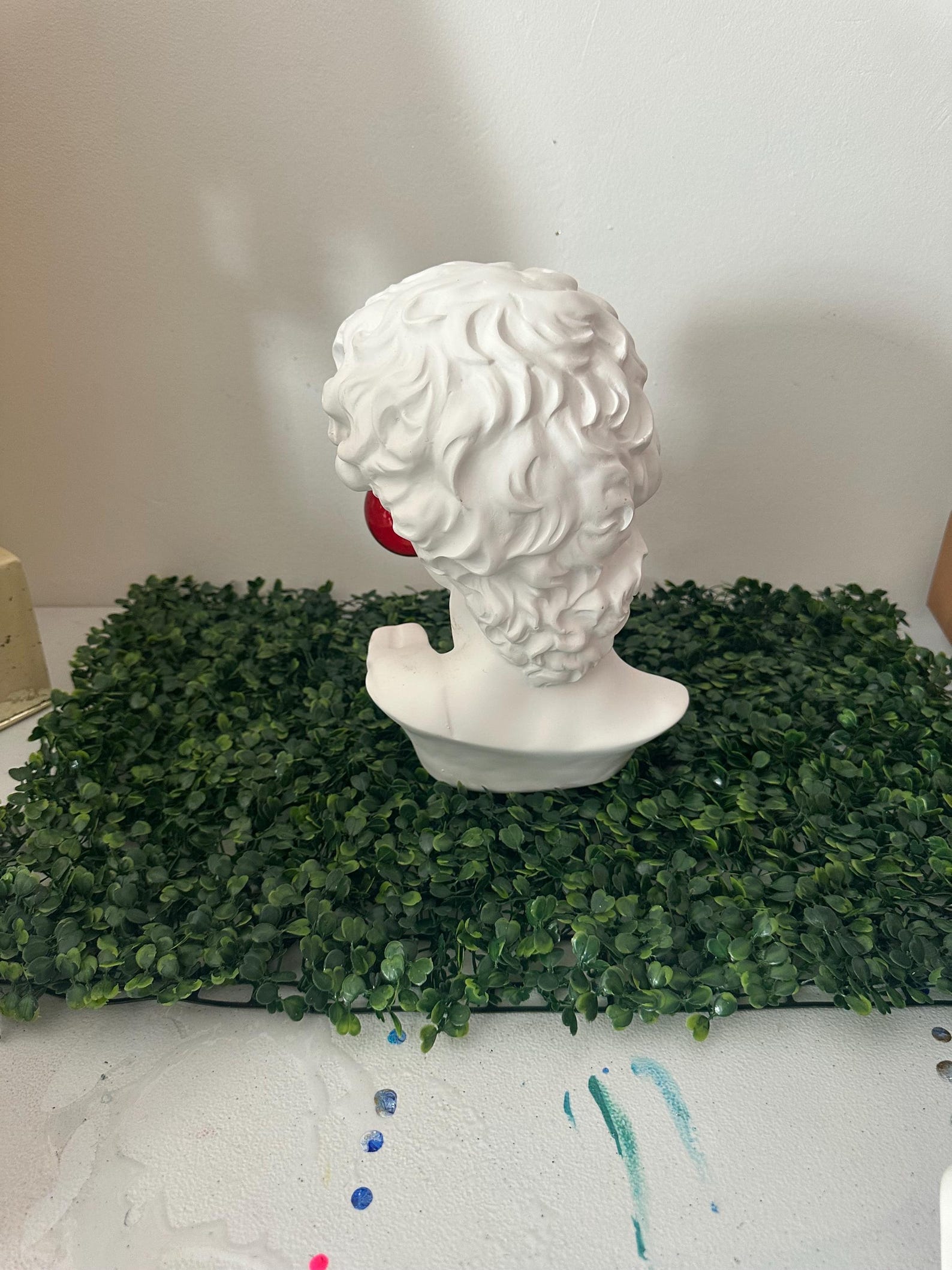 2 Roman Bubble Blower Sculpture, Resin Coated, Contemporary Art ...