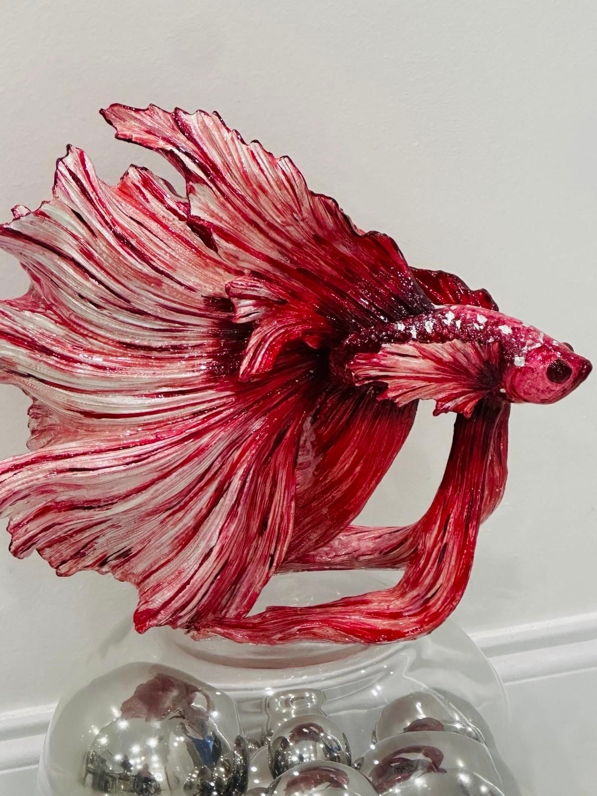 Custom Beta Fish Epoxy Sculpture, Hand Painted, Personalized Gift. You ...