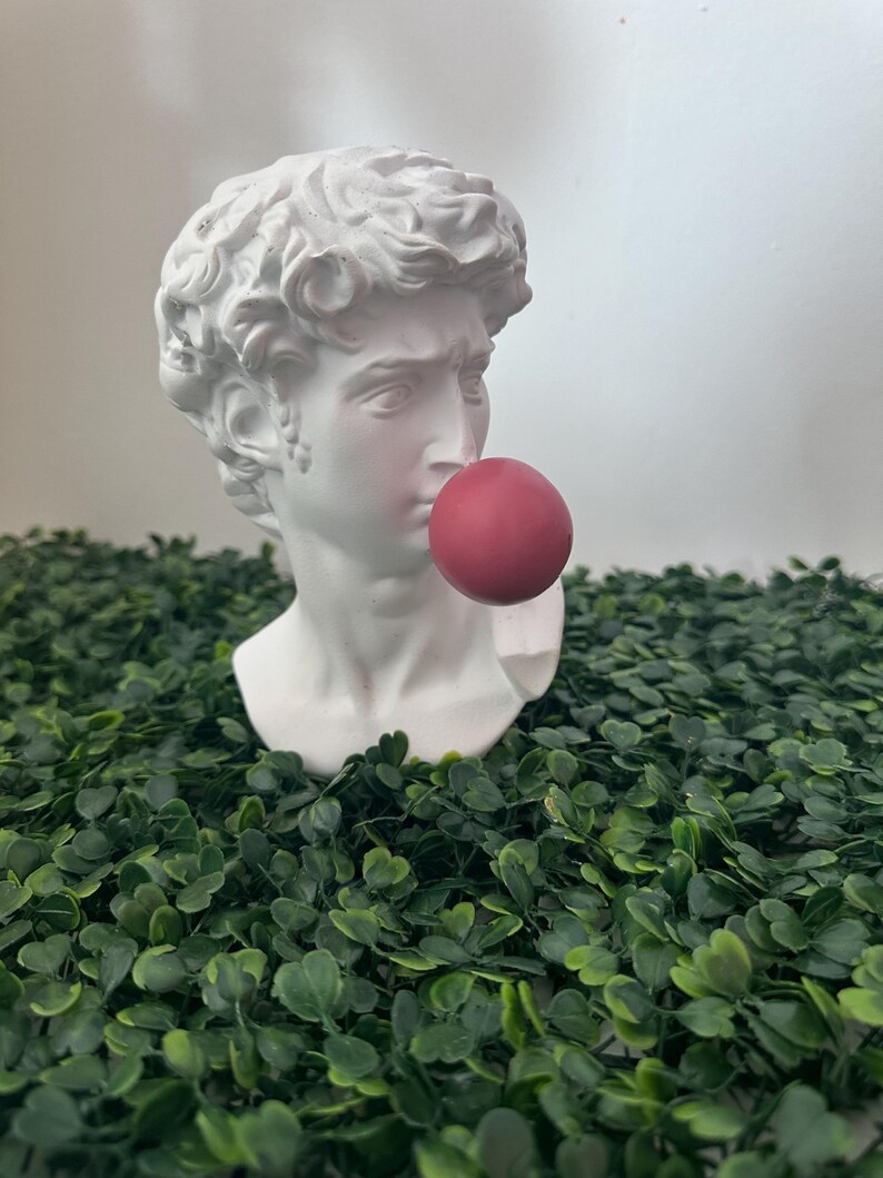 2 Roman Bubble Blower Sculpture, Resin Coated, Contemporary Art ...