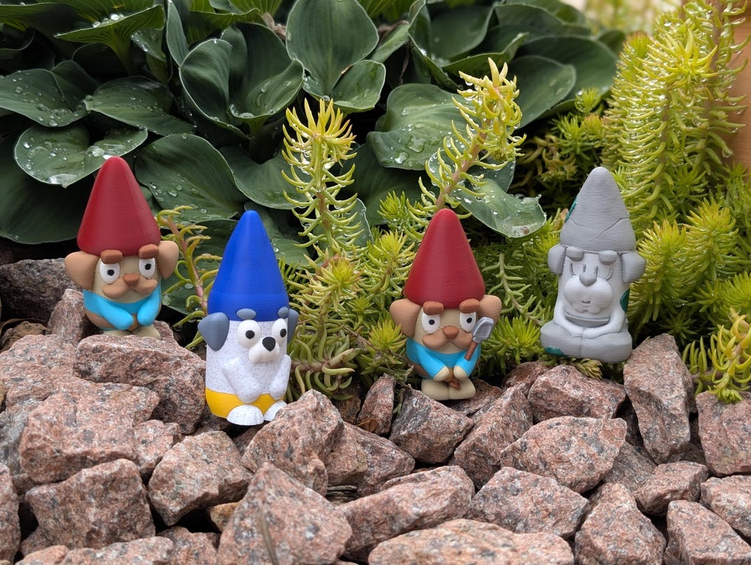 Gnomes Inspired by Bluey! Jeremy, Hecuba, Gerald, and the Meditation ...