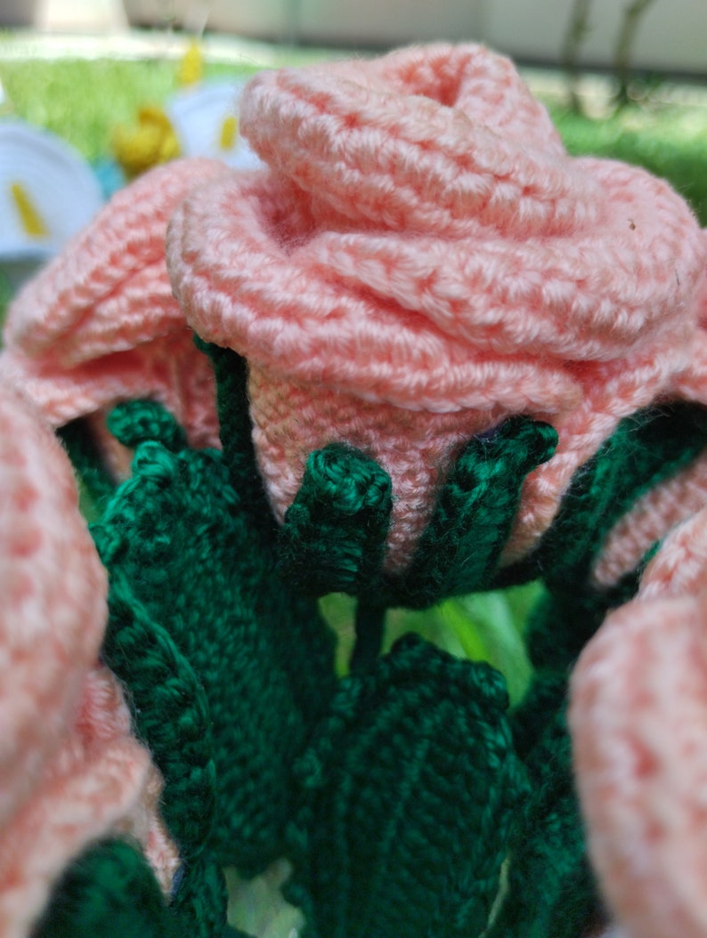 Mixed Rose Flower Crochet Pattern, Crochet Flower Bouquet Pattern ...