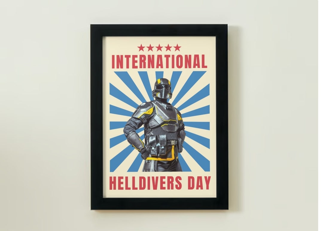 Helldivers 2 National Helldivers Day Poster Limited Edition - Etsy