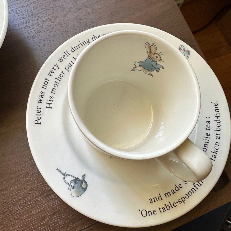 Vintage Wedgwood 3-piece Peter Rabbit Nursery Set - Etsy