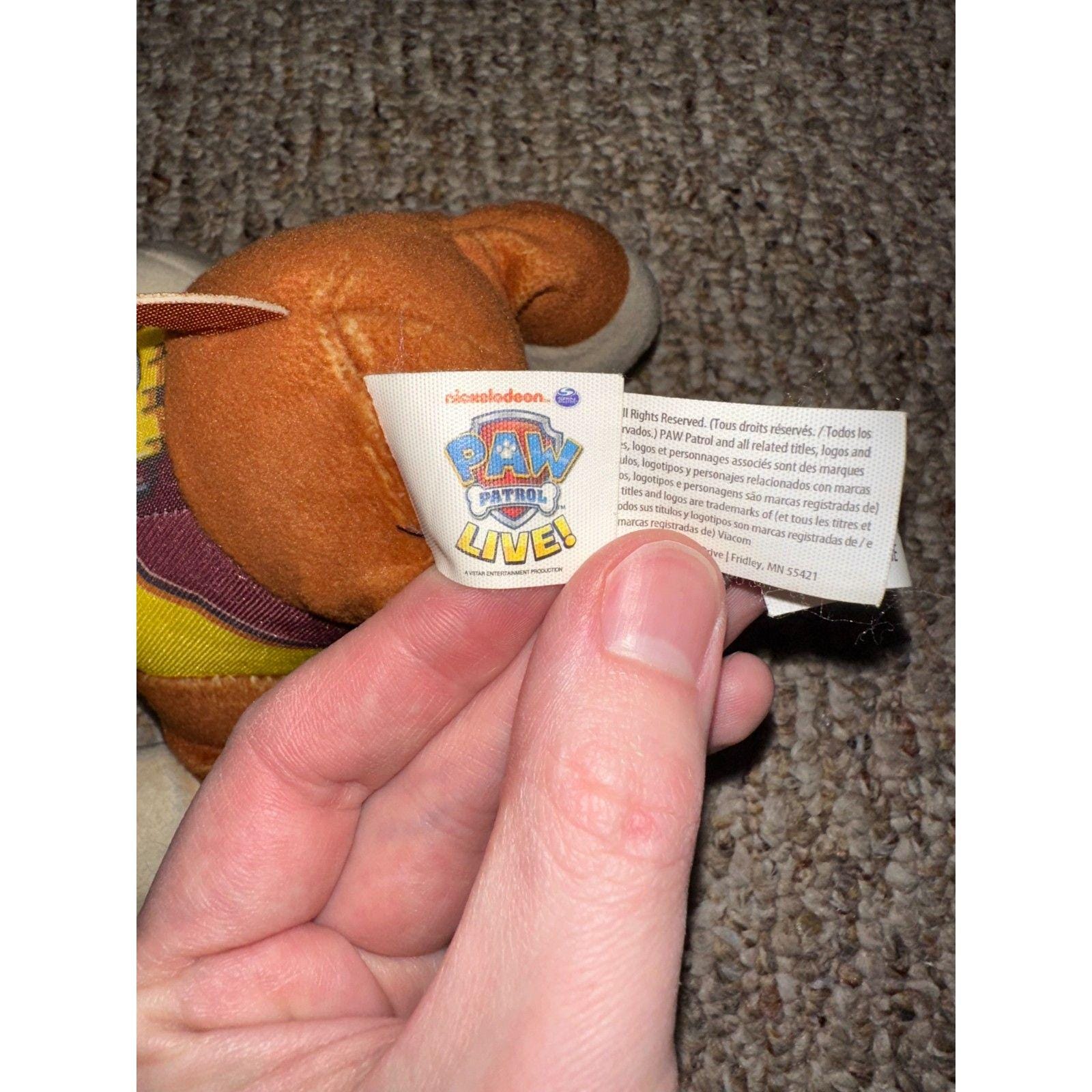 Paw Patrol Live 2019 Rubble Bulldog Stuffed Toy EUC - Etsy