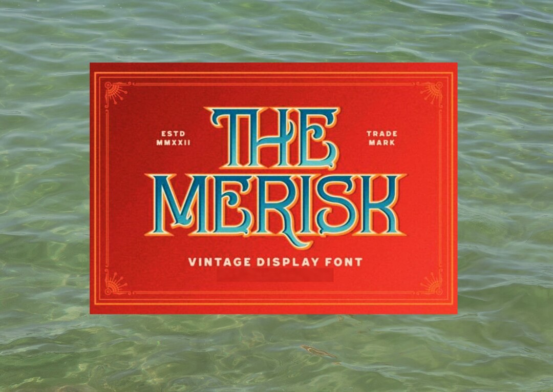 Merisk Retro Fonts Bold Serif, Tattoo Styles, Ancient Medieval Typeface ...