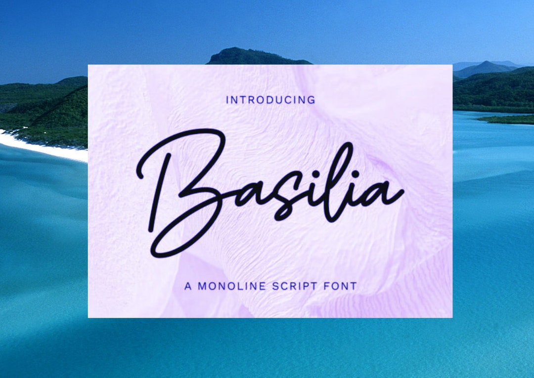 Basilia Script Font Lovely Font, Font Duo, Lovely Font, Handwriting ...