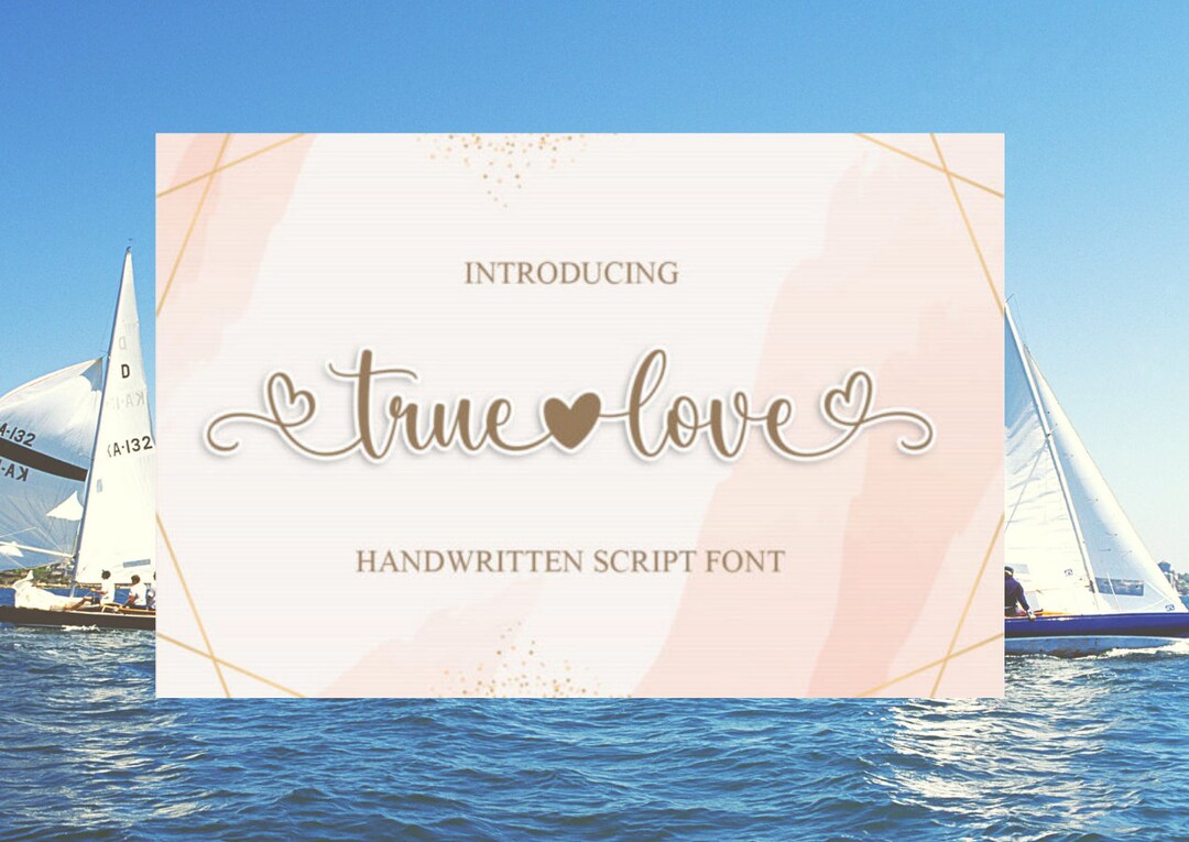 True Love Font Script Font Logo Font Procreate Font Logo Font Rustic Font Old Retro Font