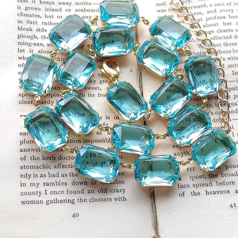 Aqua Anna Wintour Jewelry - Etsy