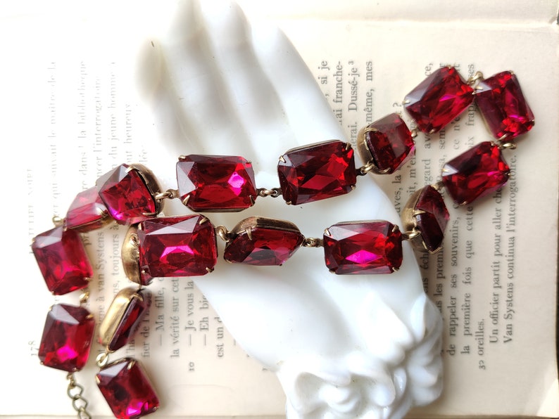 Fuchsia Anna Wintour Collet Necklace FUCHSIA Statement - Etsy