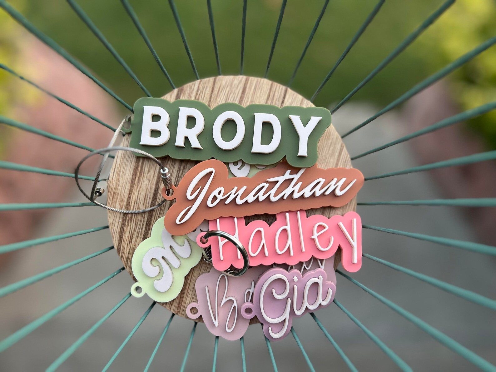 Acrylic Name Keychain, Personalized Backpack Keychain, Kids Keychain ...