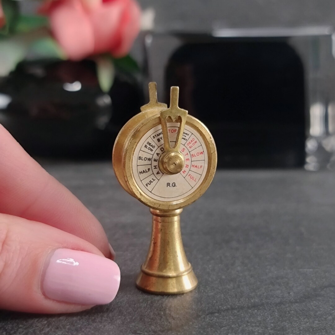Vintage Miniature Ship Engine Telegraph Miniature Ship Telegraph for ...