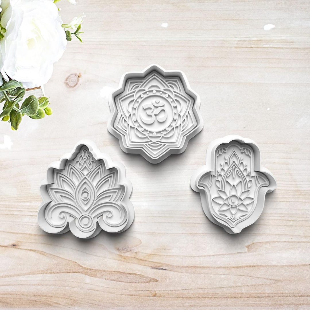 Islamic Symbols Cookie Cutter Set | Clay Fondant Stamp Embosser ...