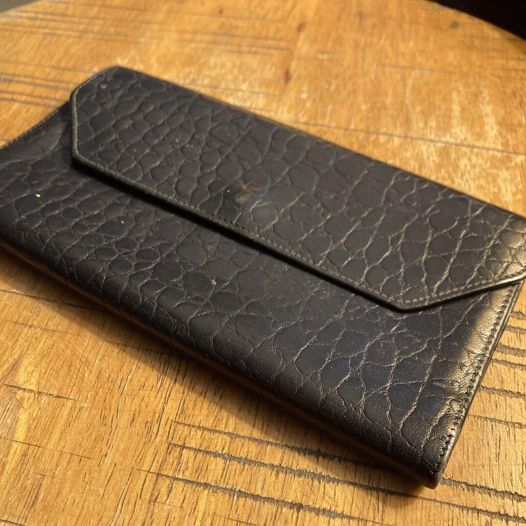 Vintage Mundi Wallet Supple Alligator Exotic Leather Credit Card ID ...