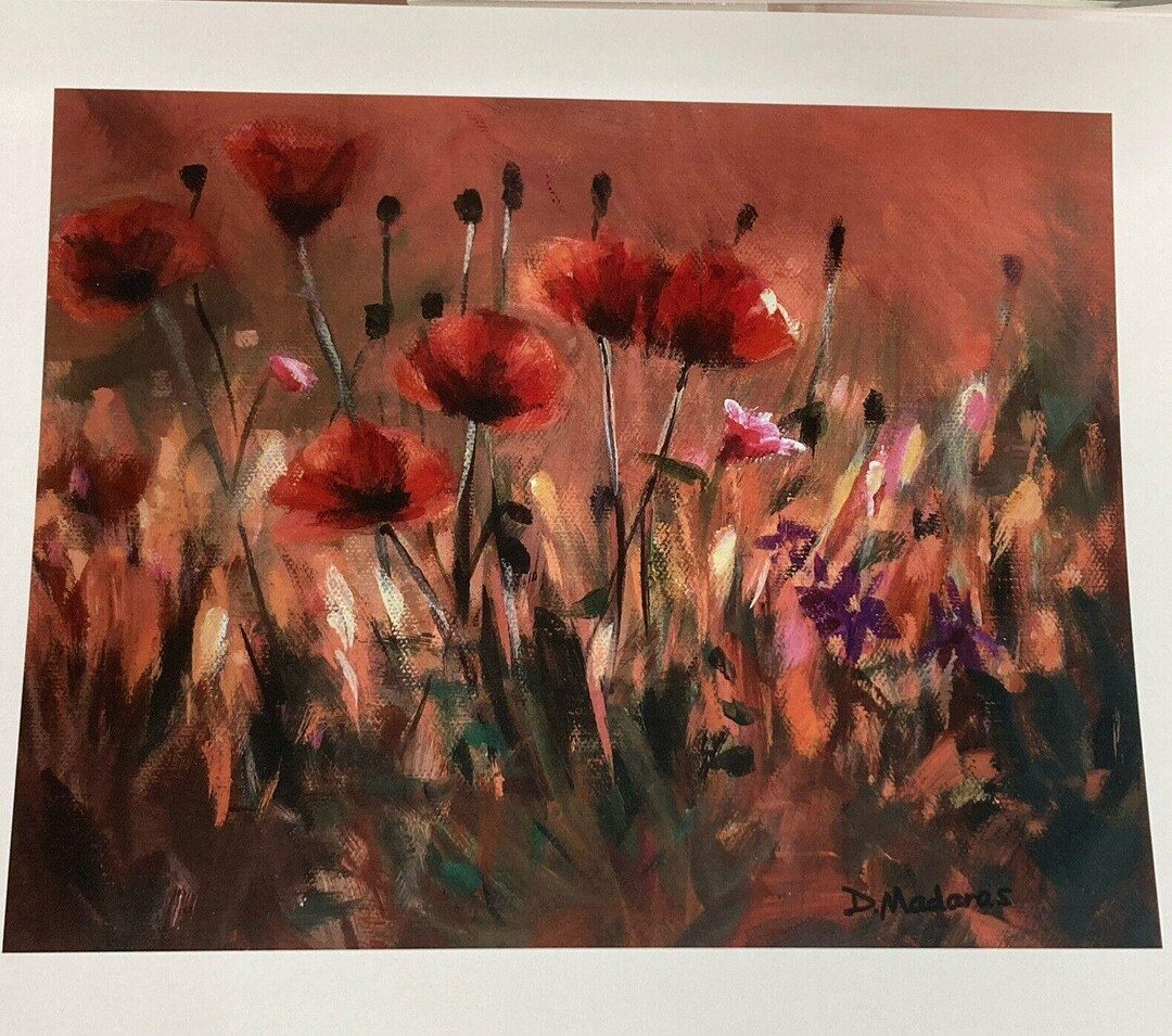 Matted Desert Flower Print by Diana Madaras - Etsy