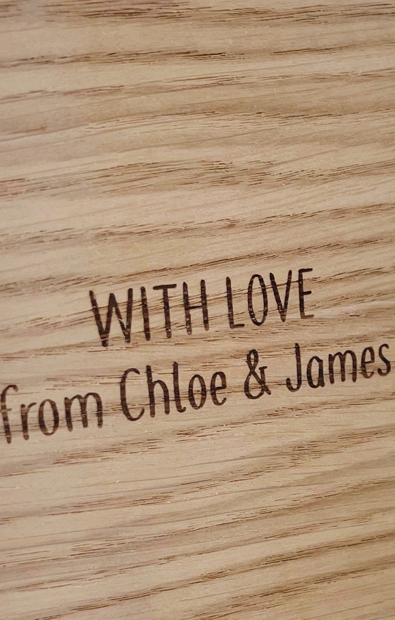 Oak Wedding Countdown Plaque Sign Personalised Chalkboard Mr & - Etsy UK