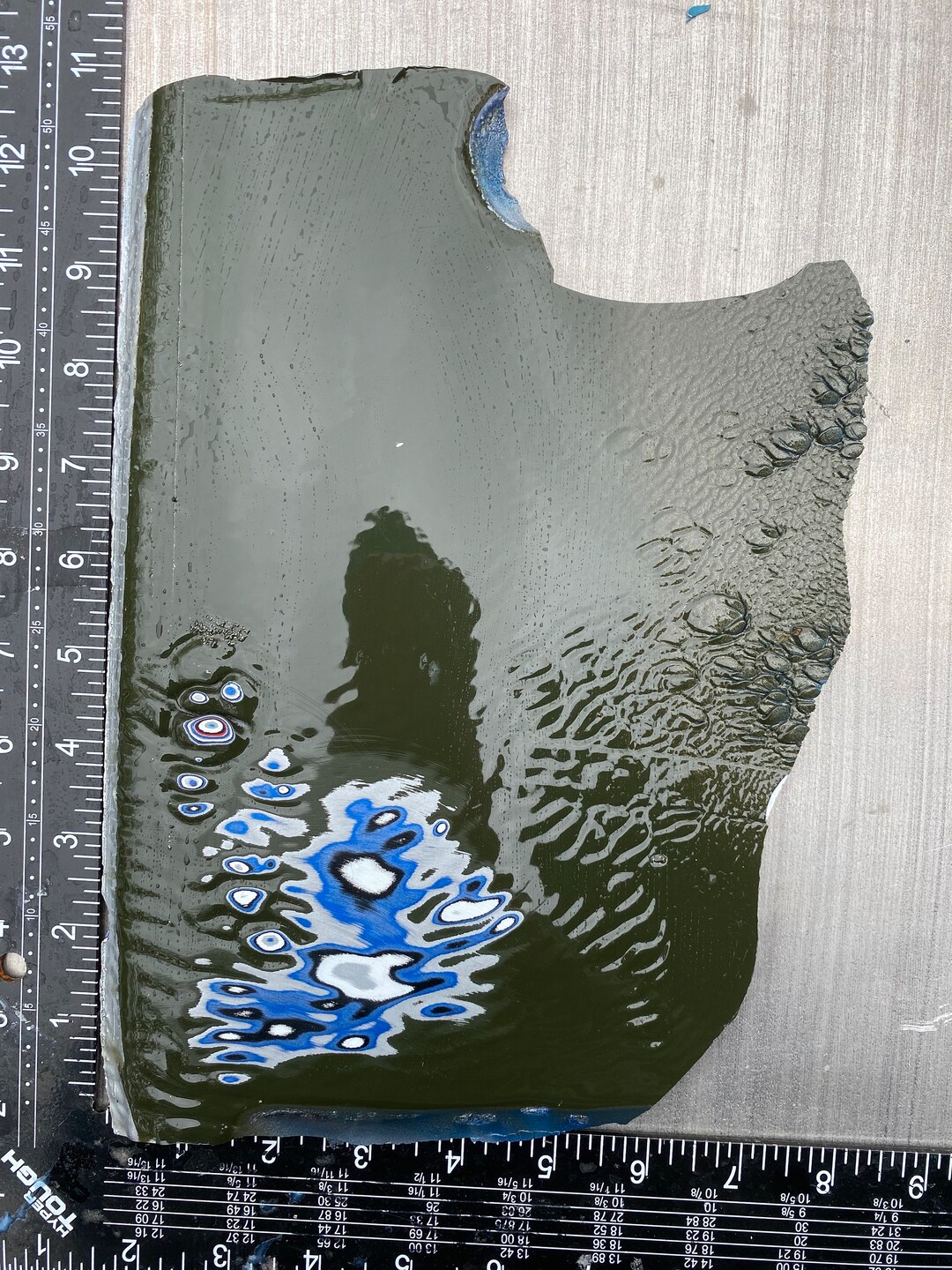 Globby, Drippy, Rough, Solid, Rippled Fordite Slab, 518 Grams - Etsy