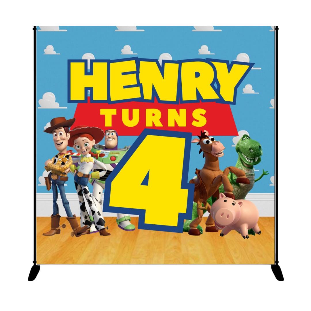 Custom Toy Story Inspired Backdrop | Personalized Party Decor | Toy ...