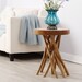 Teak Wood Stick Leg End Table - Etsy